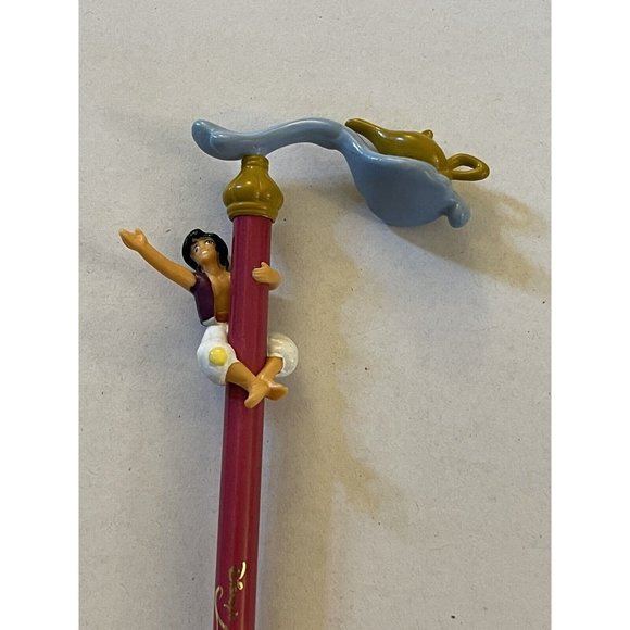 Disney | Other | Vintage Pencil With Topper Disney Aladdin Figure E ...